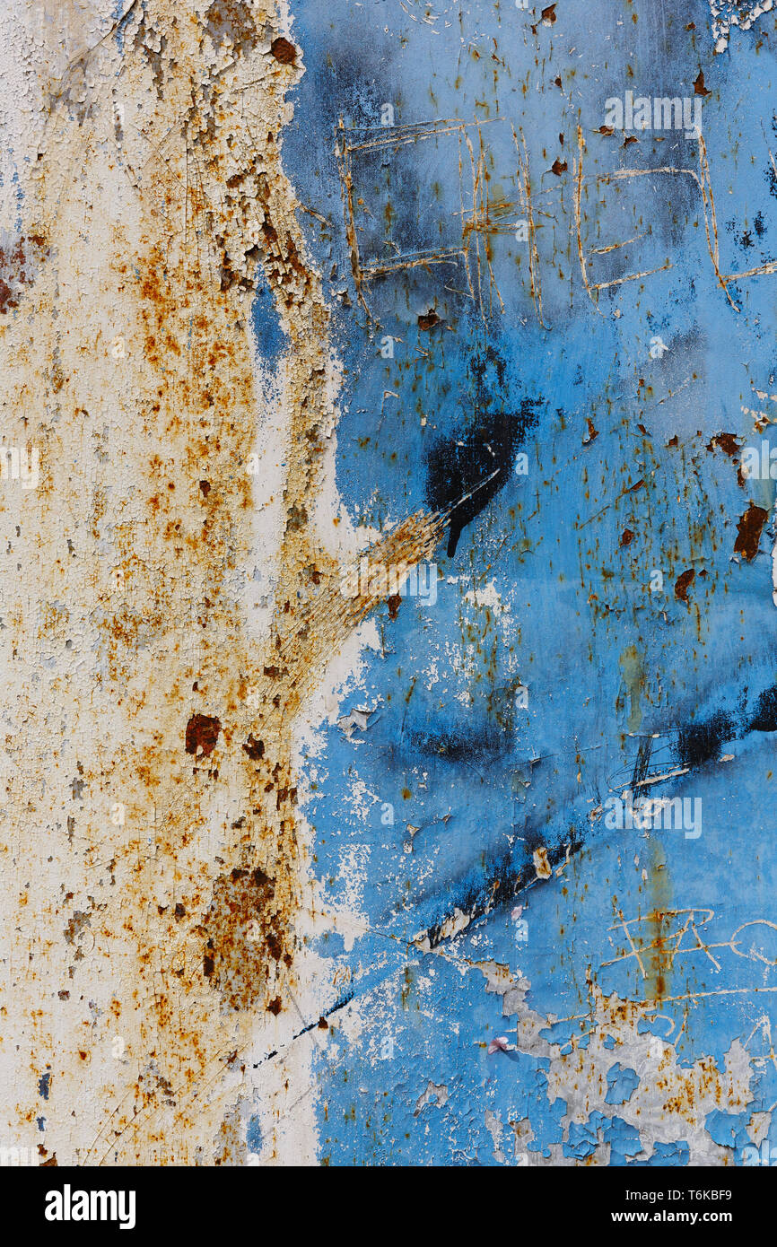 texture of rusty painted metal surface Stock Photo - Alamy