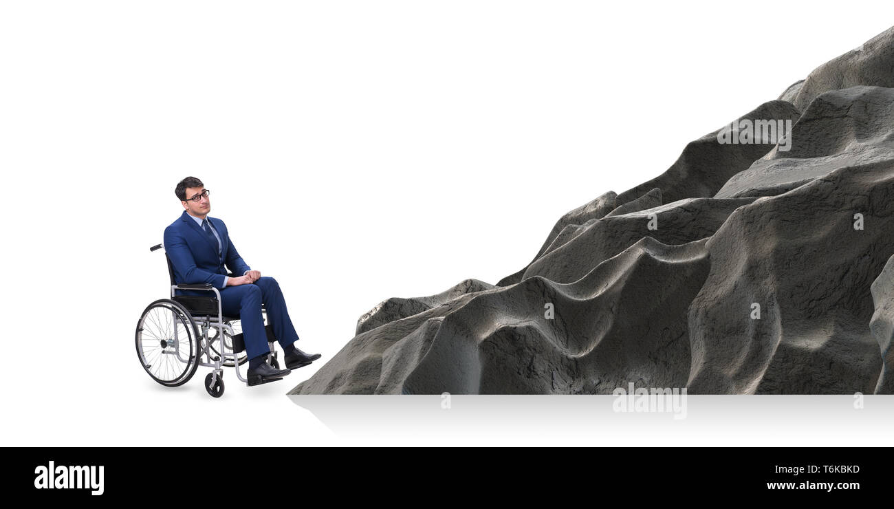 The accessibility concepth with wheelchair for disabled Stock Photo - Alamy