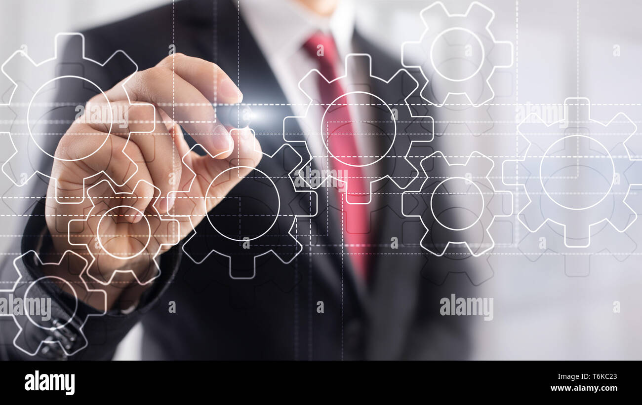 Gears mechanism, digital transformation, data integration and digital ...