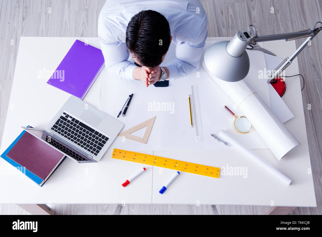 Technical drawings computer design blueprint hi-res stock photography ...