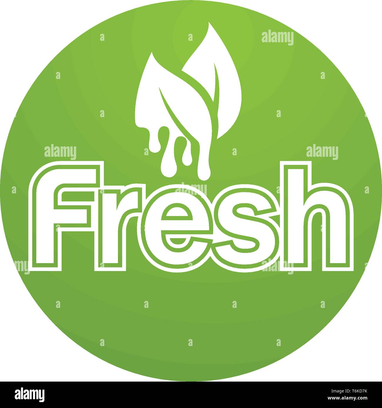 Fresh logo vector icon template Stock Vector Image & Art - Alamy