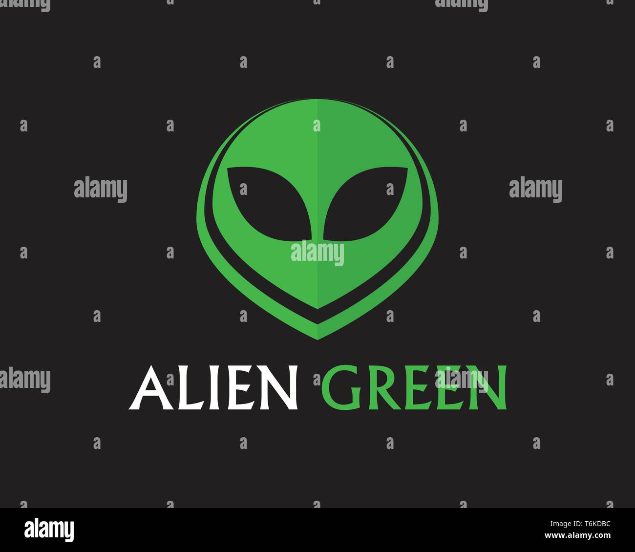Alien face icon vector logo and symbols template Stock Vector Image ...