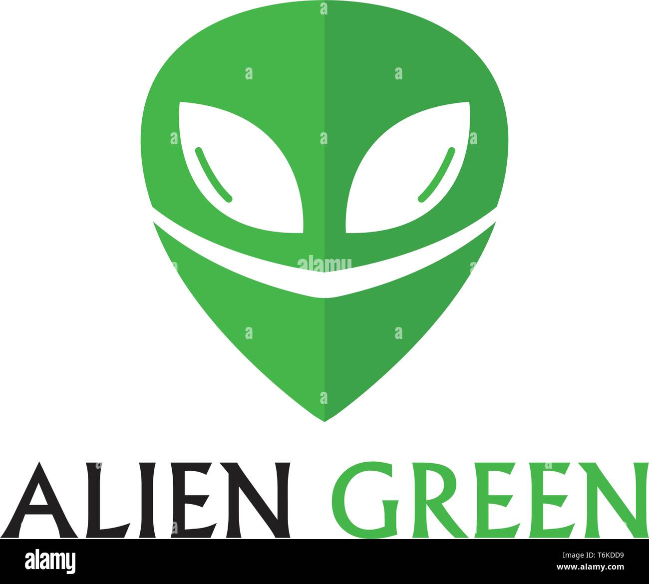 Alien face icon vector logo and symbols template Stock Vector Image ...