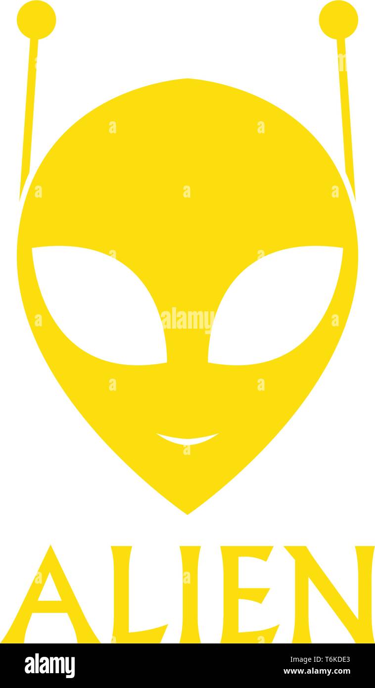 Alien face icon vector logo and symbols template Stock Vector Image ...