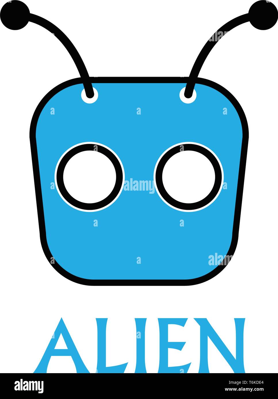 Alien face icon vector logo and symbols template Stock Vector Image ...
