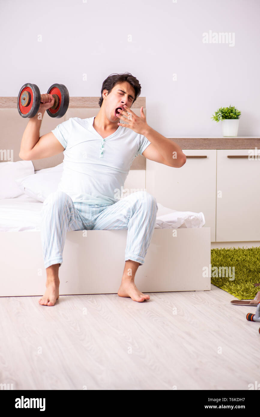 Dumbbell in bed hi-res stock photography and images - Alamy