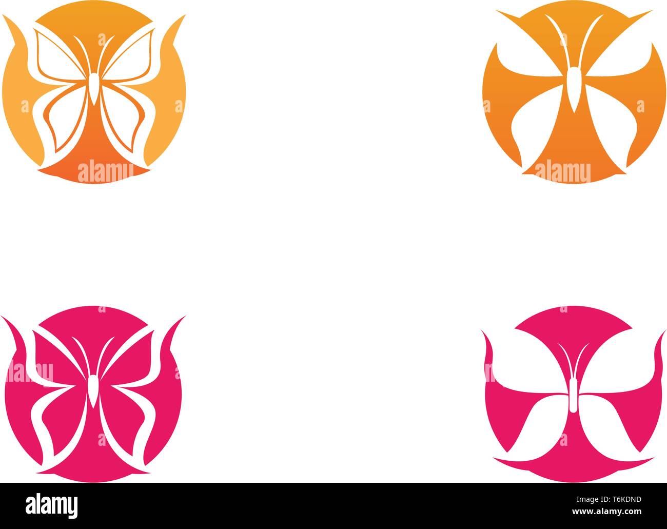 Butterfly beauty logo and symbol Stock Vector Image & Art - Alamy