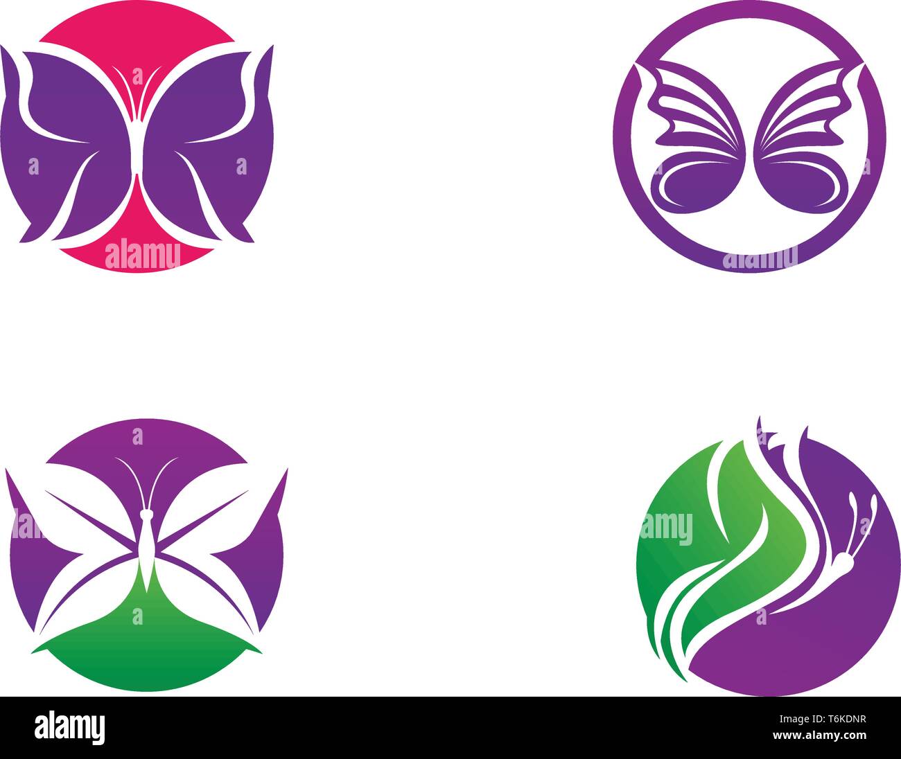 Butterfly beauty logo and symbol Stock Vector Image & Art - Alamy