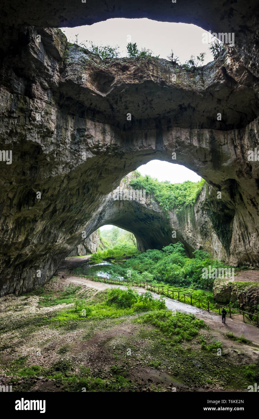 Devetashka cave, near Lovech, Bulgaria. Devetashka is one of the ...
