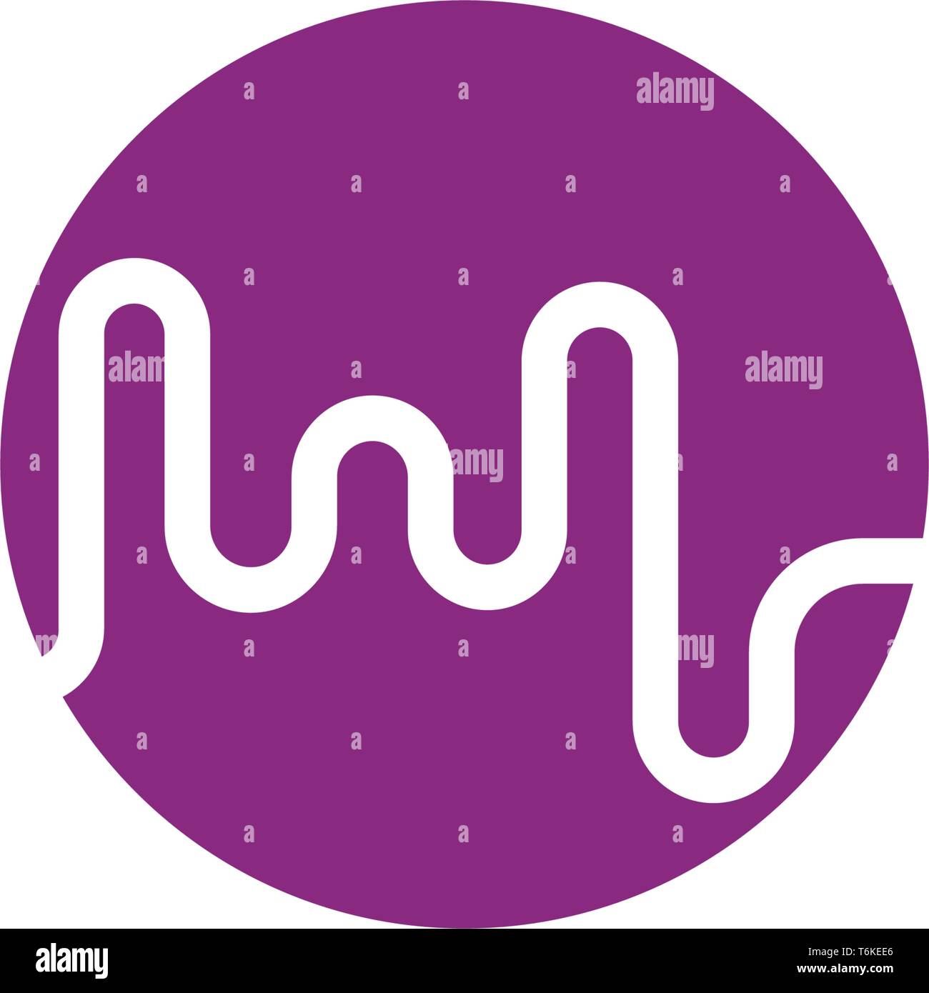 Sound waves vector illustration design template Stock Vector Image ...