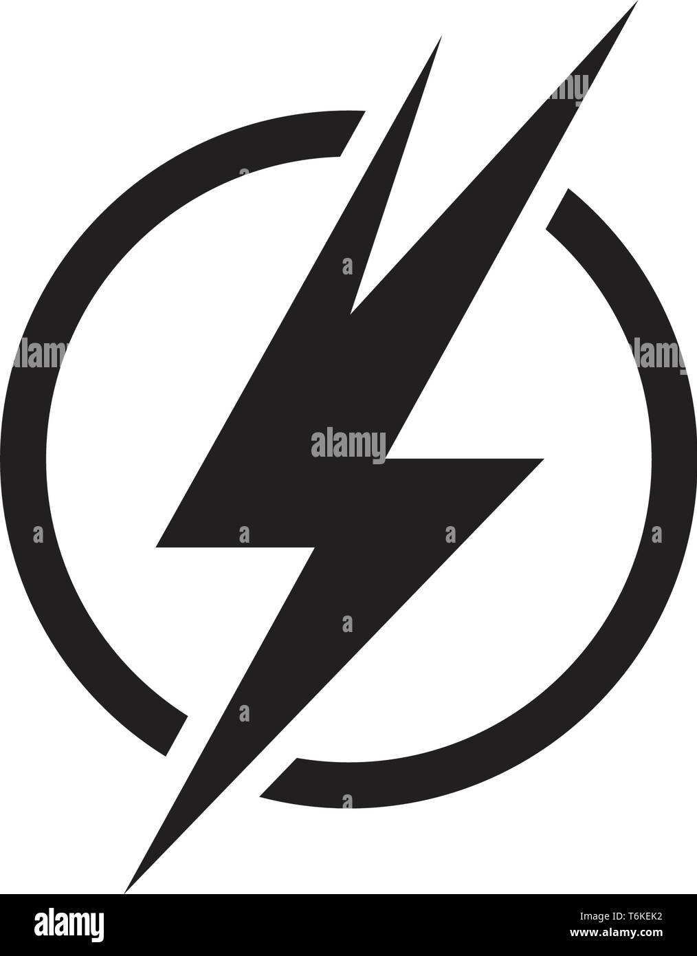 Flash thunderbolt Template vector icon illustration Stock Vector Image ...