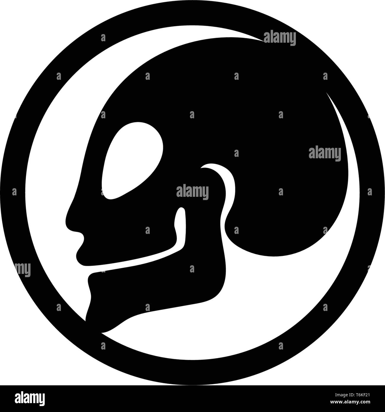 Skull head logo and symbol vector Stock Vector Image & Art - Alamy