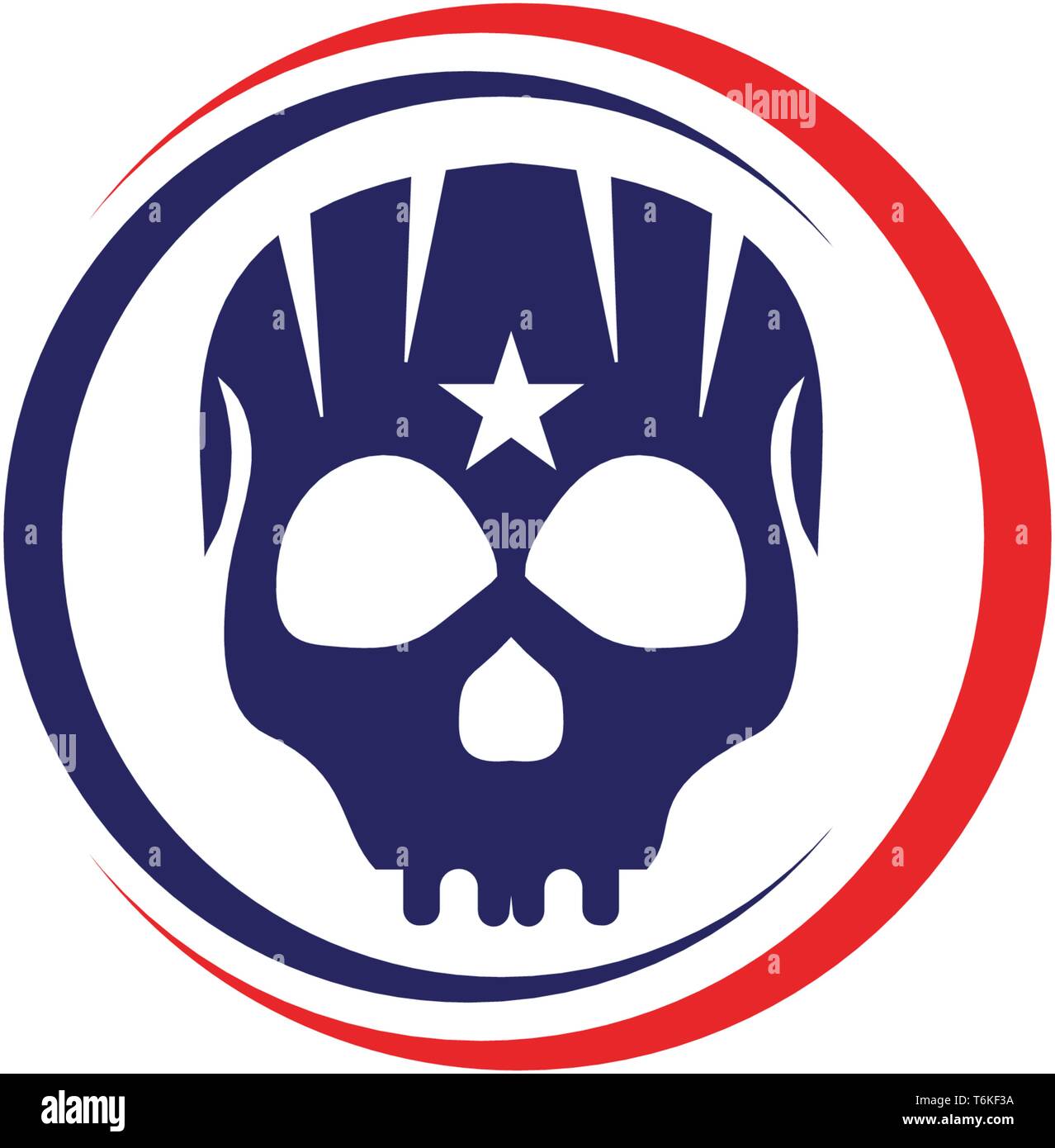 Skull head logo and symbol vector Stock Vector Image & Art - Alamy