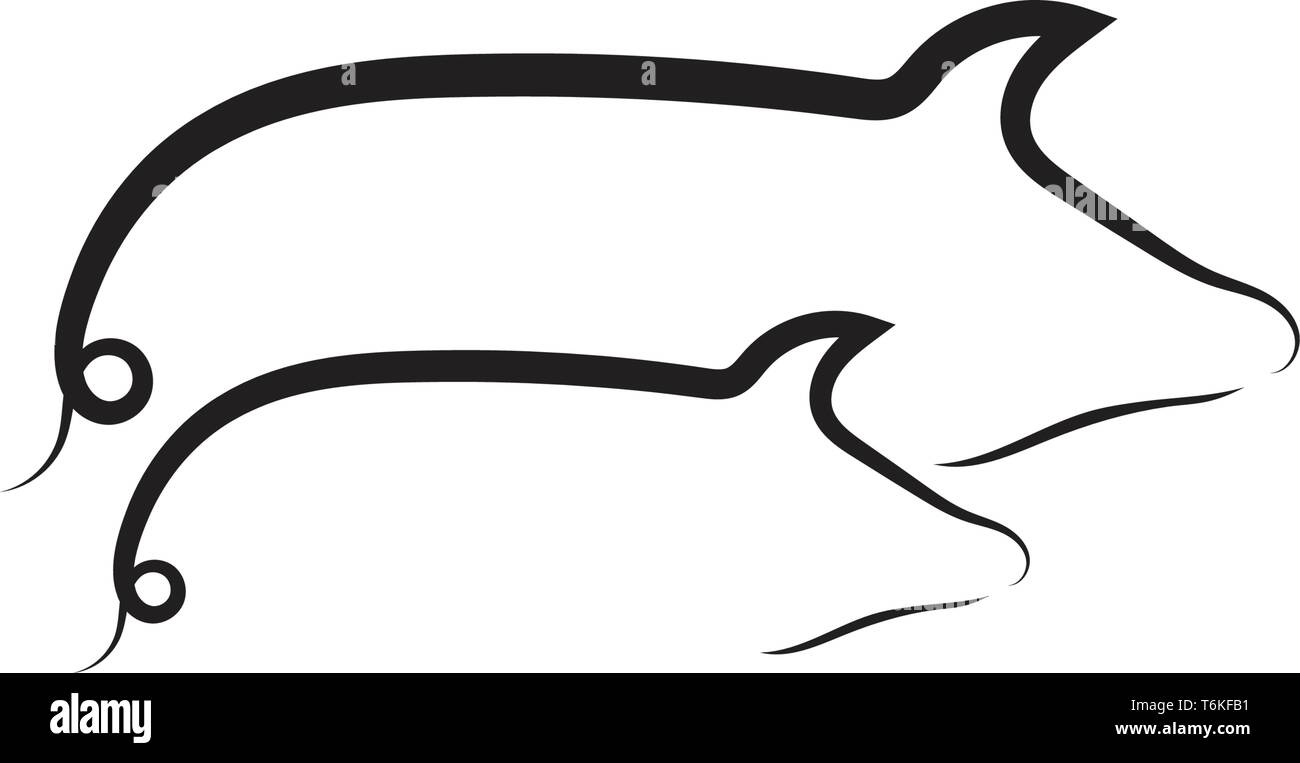 Pig head logo animal vector Stock Vector Image & Art - Alamy