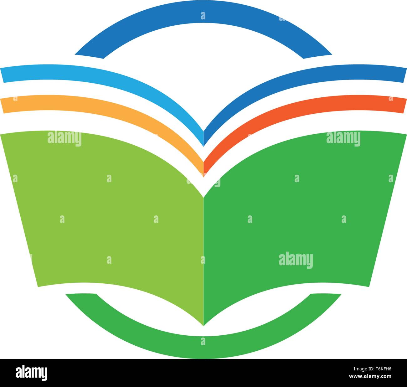 Book reading logo and symbols template icons app Stock Vector Image ...