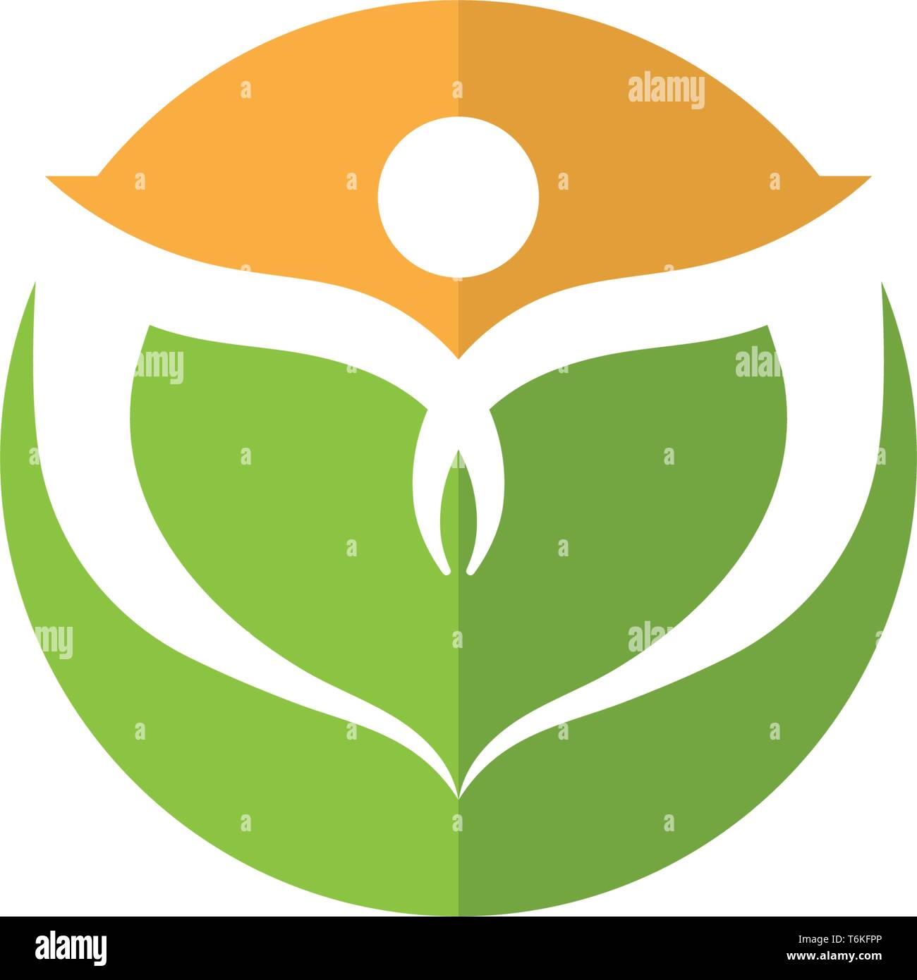 Leaf green nature logo and symbol health Stock Vector Image & Art - Alamy
