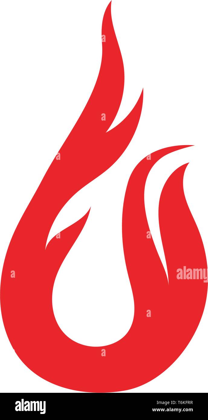 Fire and flame logo and symbol burn Stock Vector Image & Art - Alamy