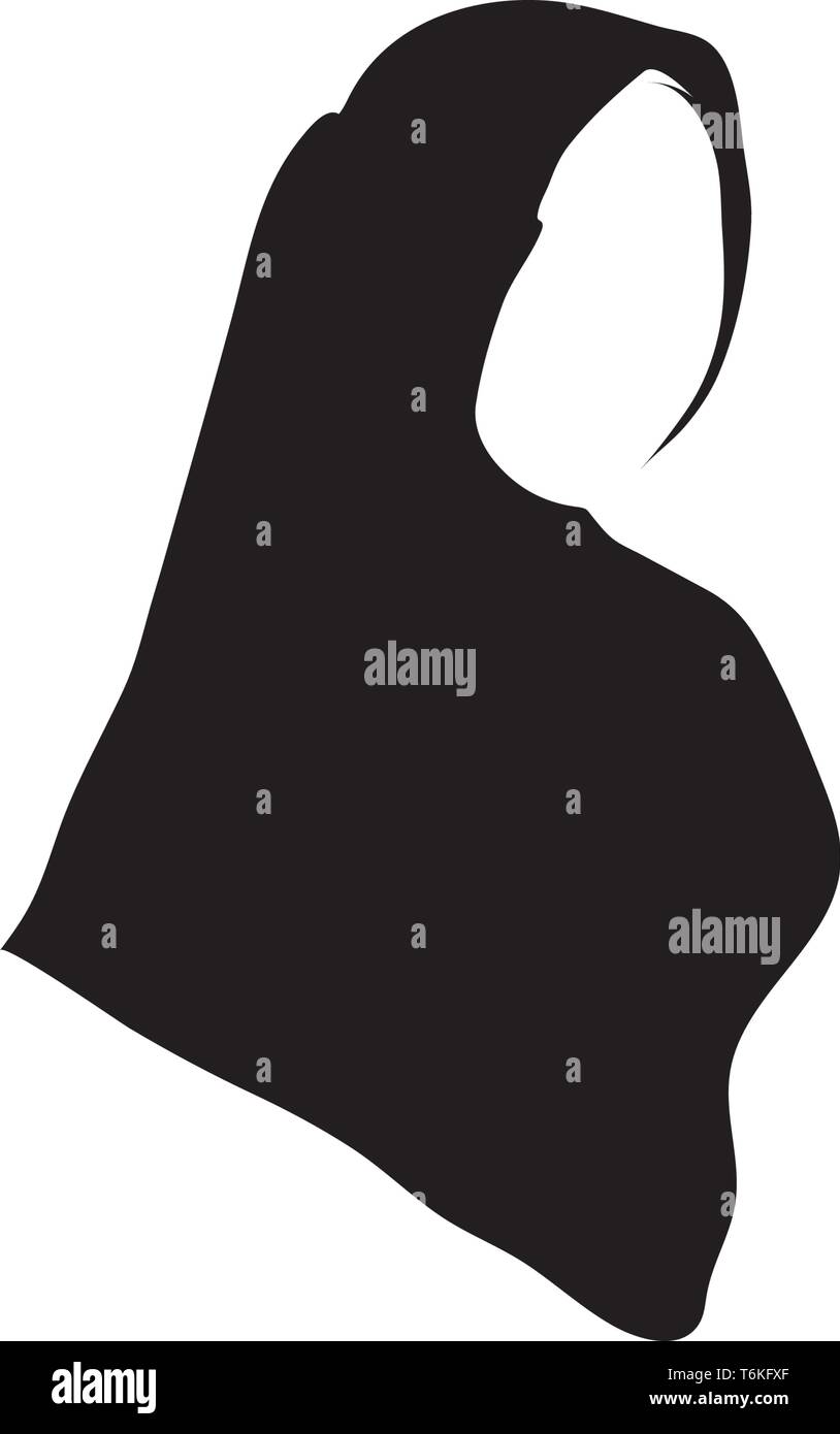 Hijab vector black template Stock Vector Image & Art - Alamy