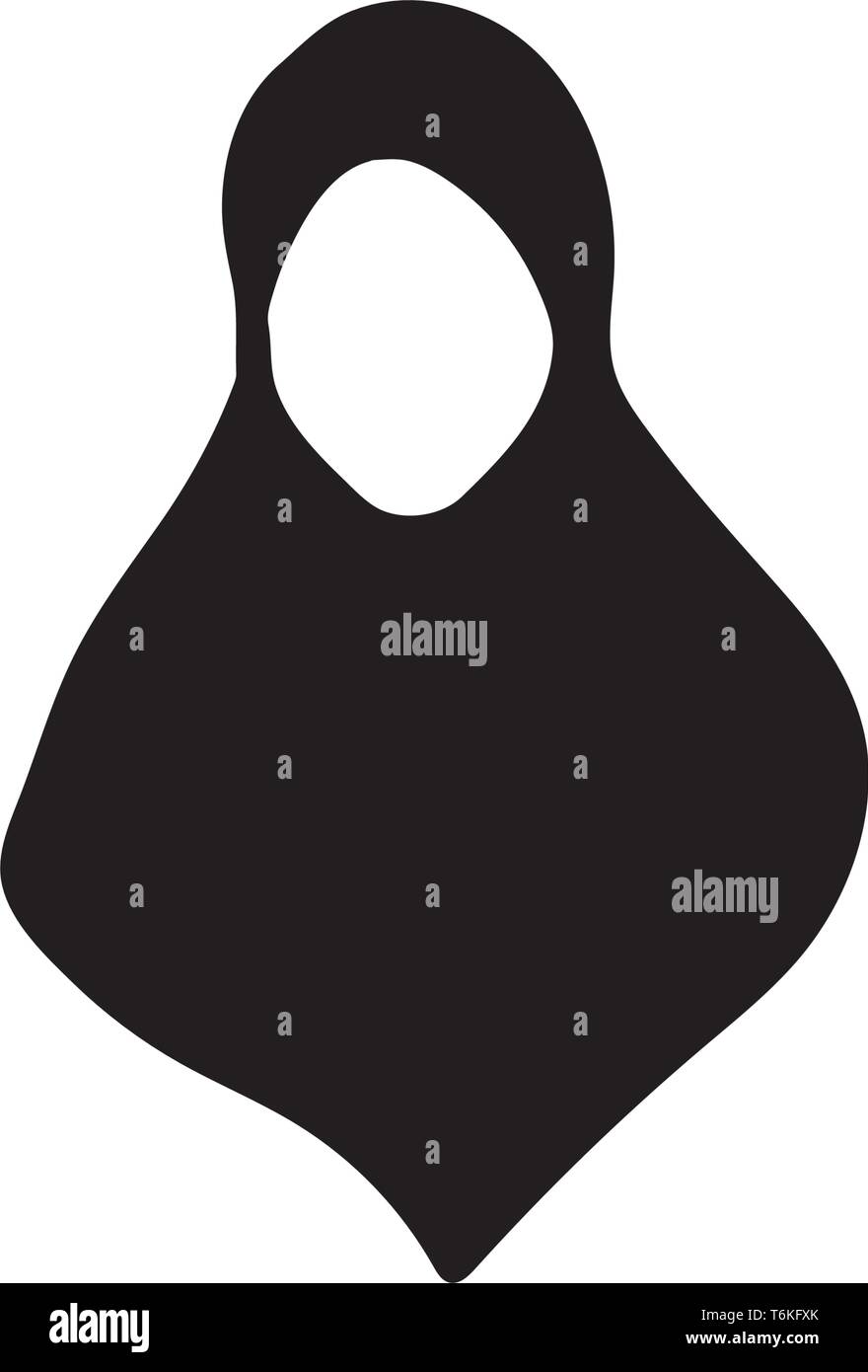 Hijab vector black template Stock Vector Image & Art - Alamy