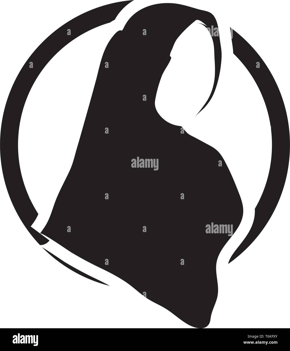 Hijab vector black template Stock Vector Image & Art - Alamy