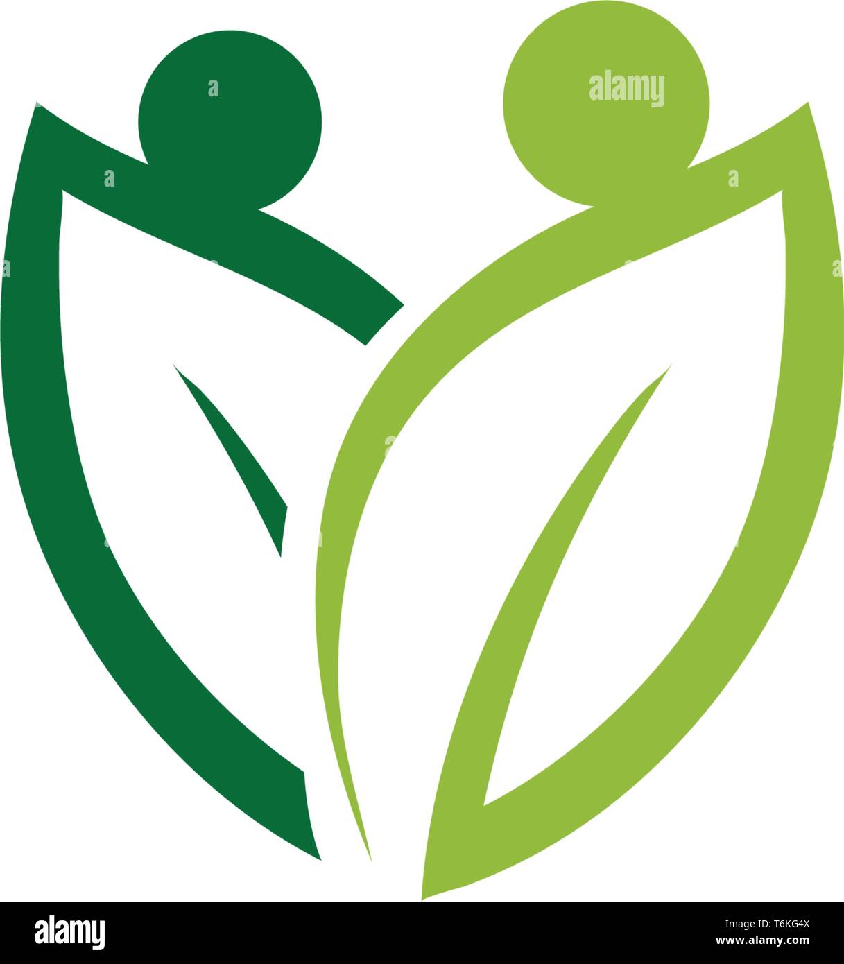 Leaf green nature logo and symbol health Stock Vector Image & Art - Alamy