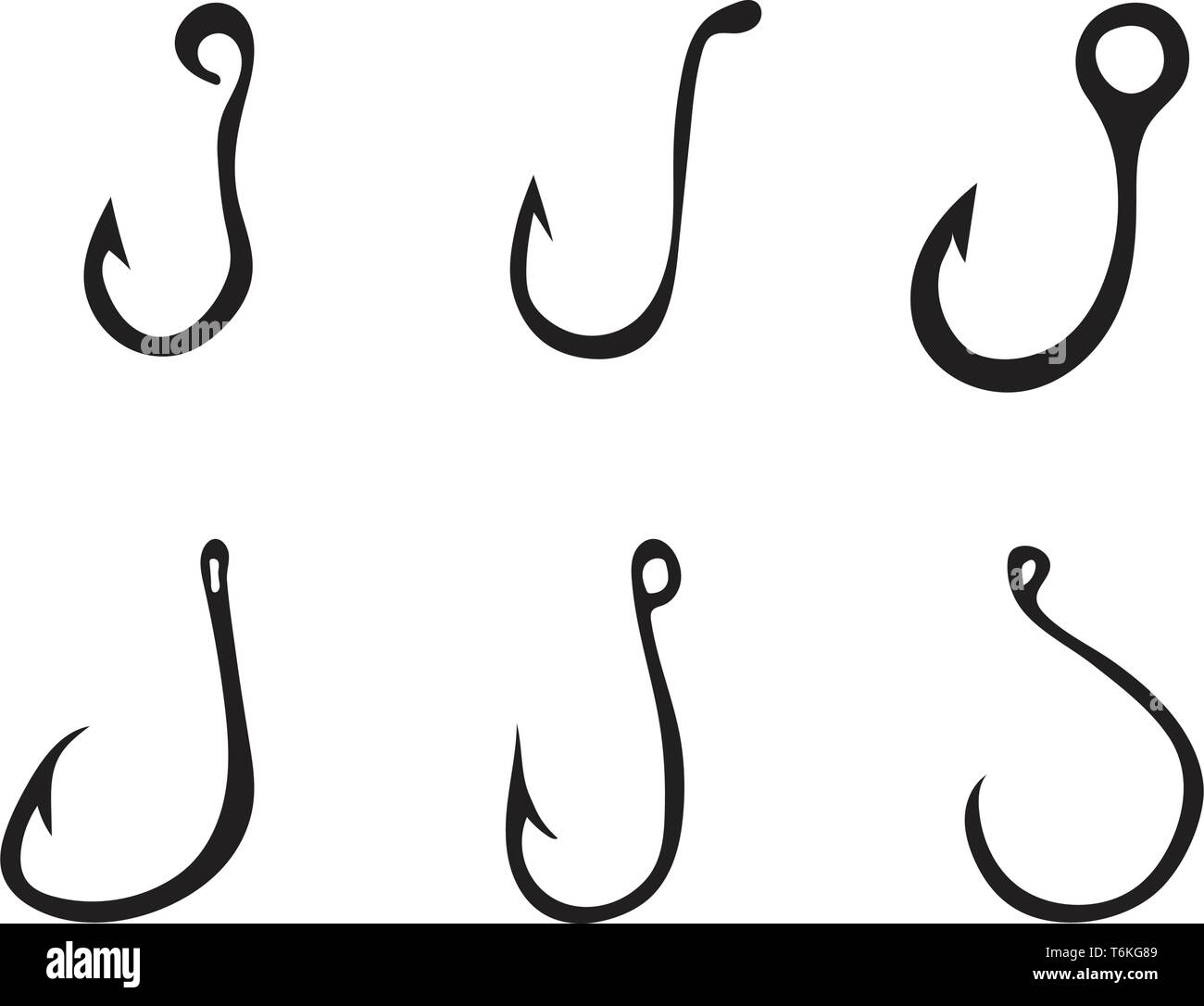 Fishing Hook Drawings