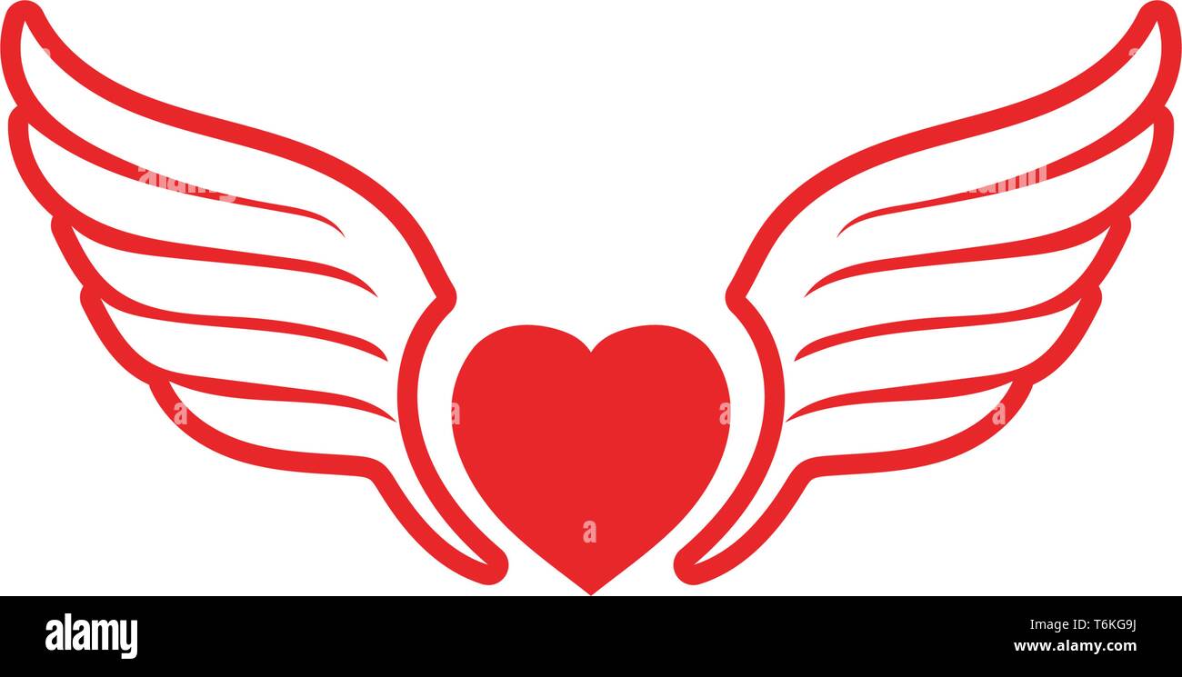 Love wing Logo and symbols Vector Template icons Stock Vector Image ...