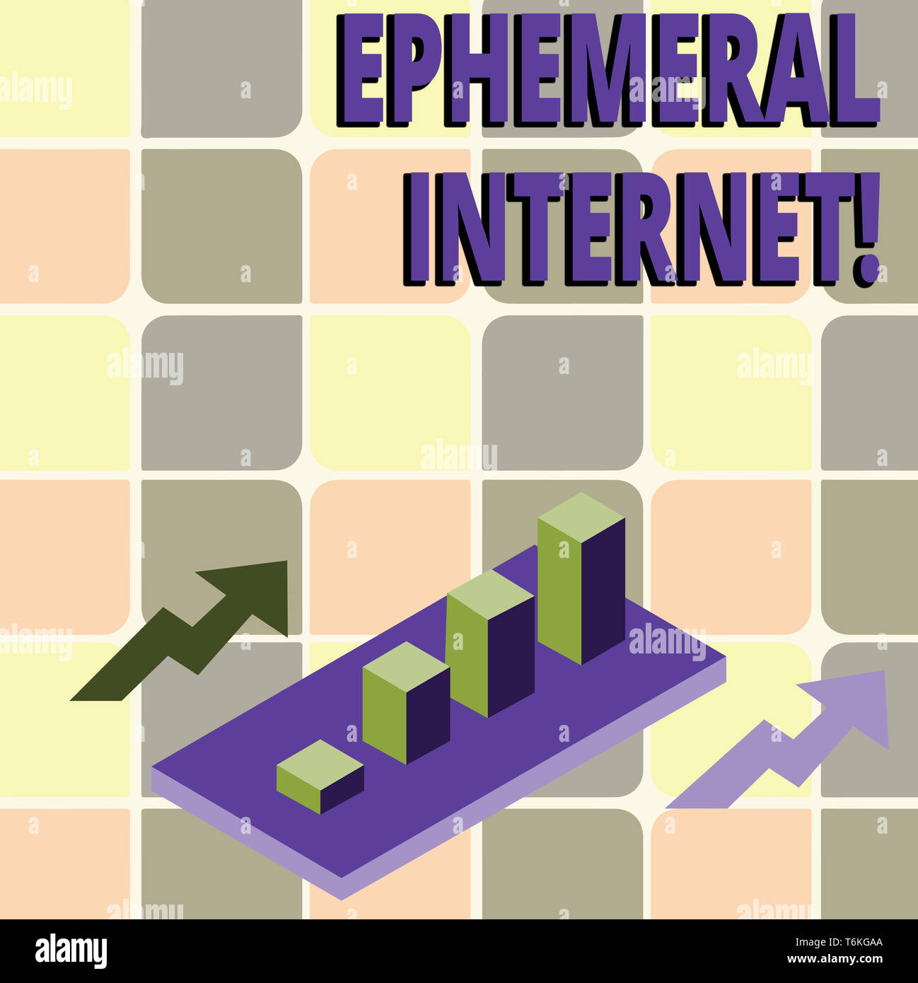 Conceptual hand writing showing Ephemeral Internet. Concept meaning ...
