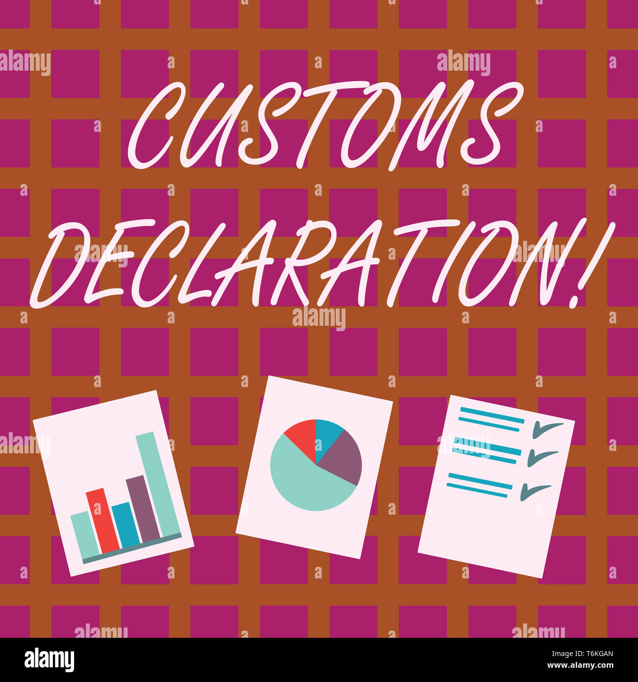 Conceptual hand writing showing Customs Declaration. Concept meaning ...