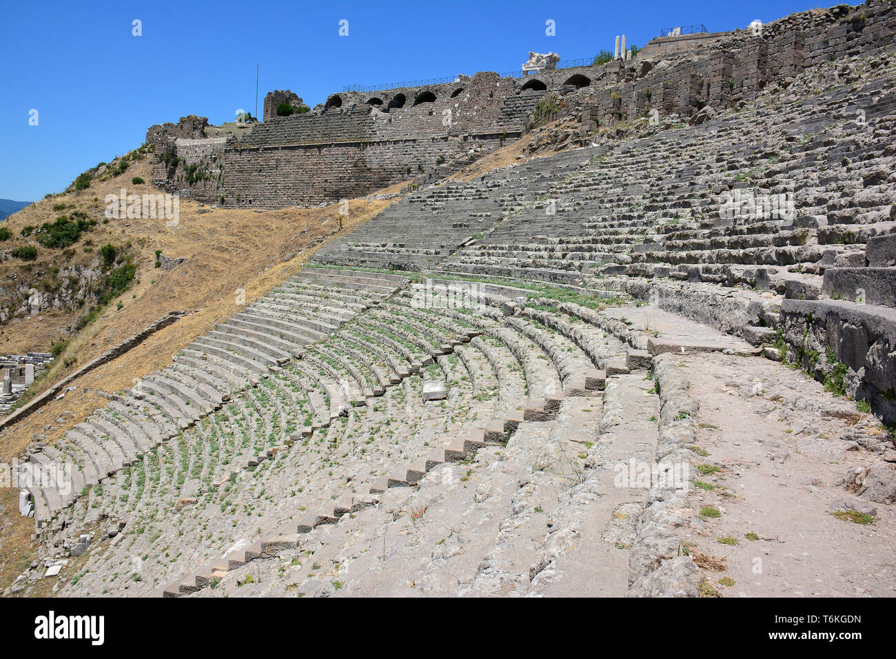Roman theatre, Acropolis, Pergamon, Pergamum, Turkey, UNESCO World ...