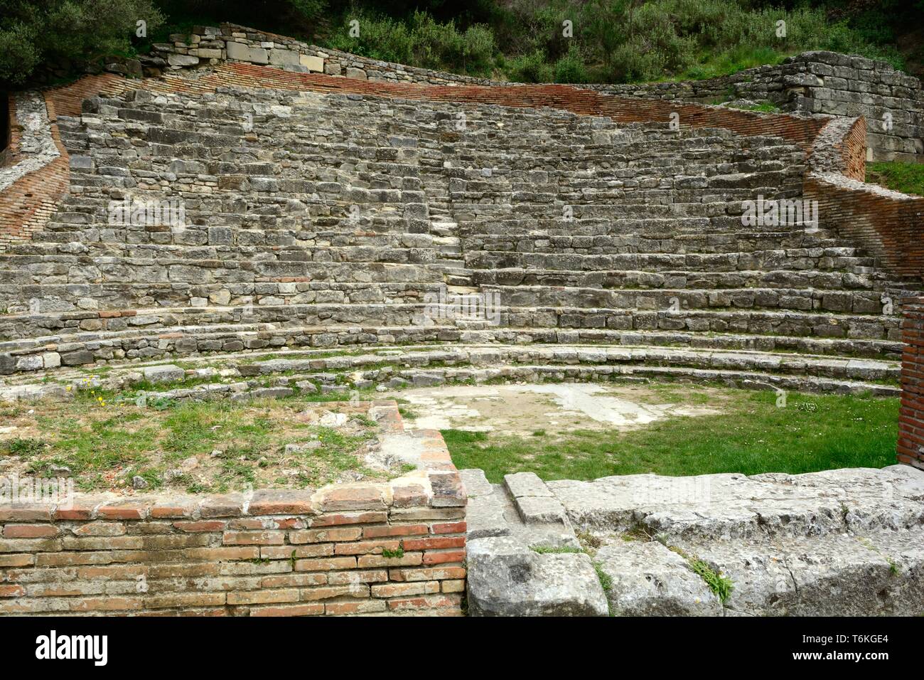 Amphitheatre at the ancient city of Apollonia Albania Stock Photo - Alamy