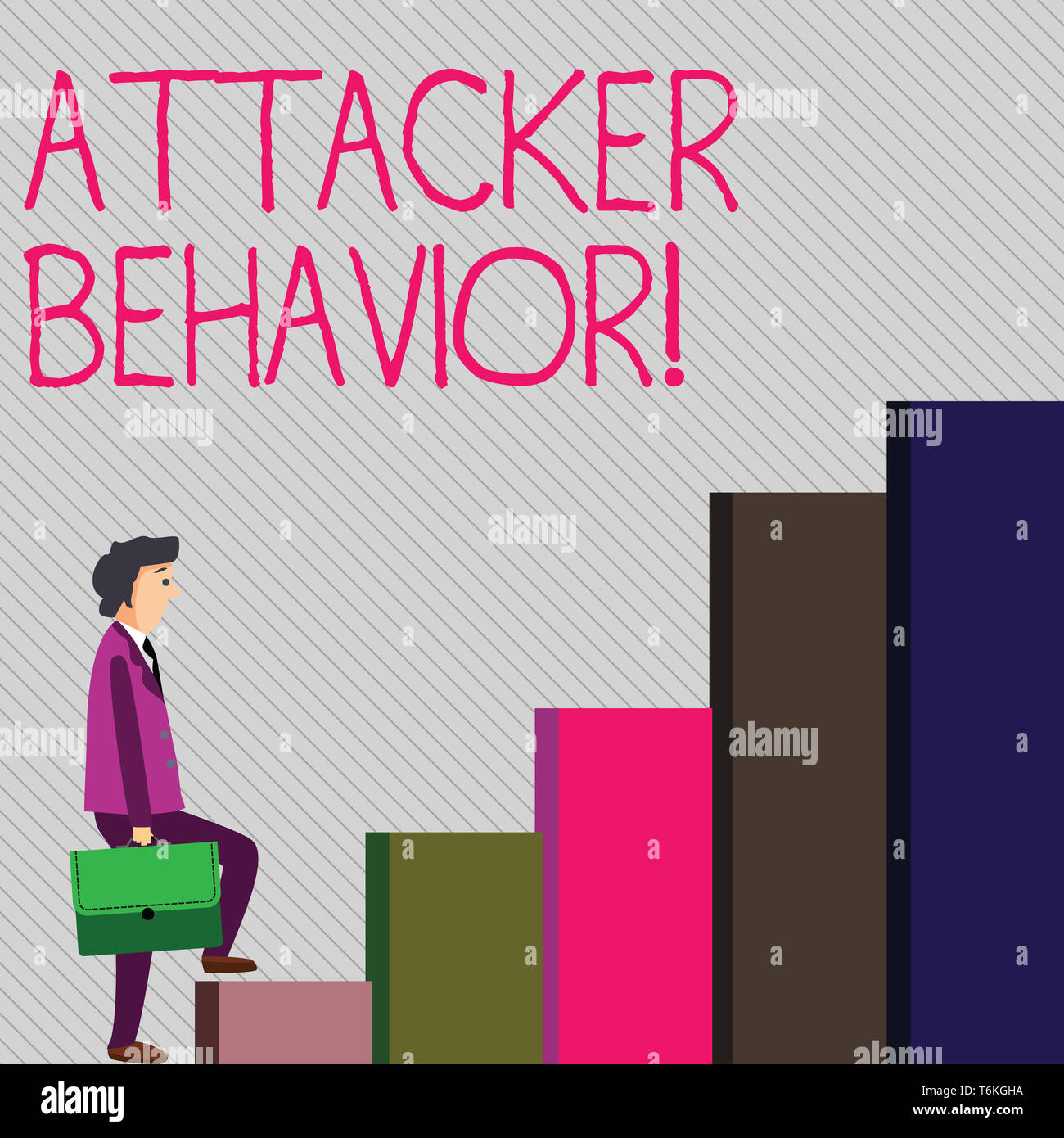 Conceptual Hand Writing Showing Attacker Behavior Concept Meaning
