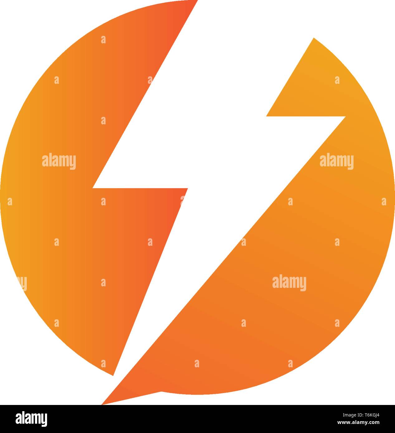Flash thunderbolt Template vector icon illustration Stock Vector Image ...