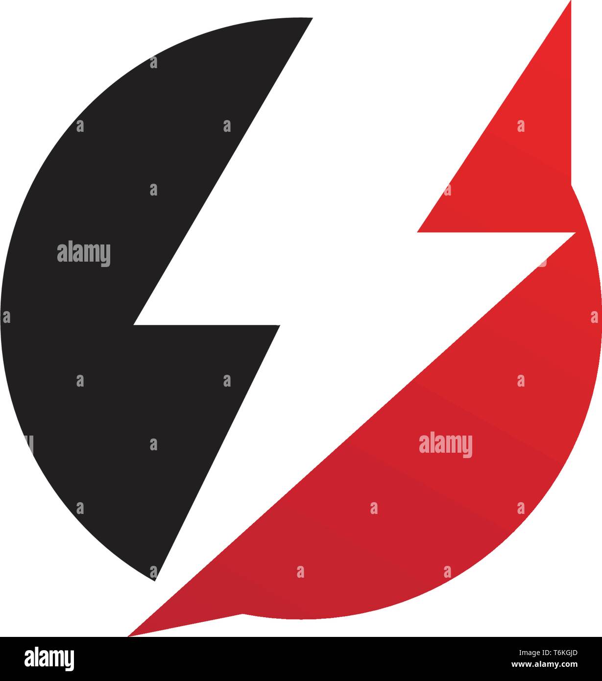 Flash thunderbolt Template vector icon illustration Stock Vector Image ...