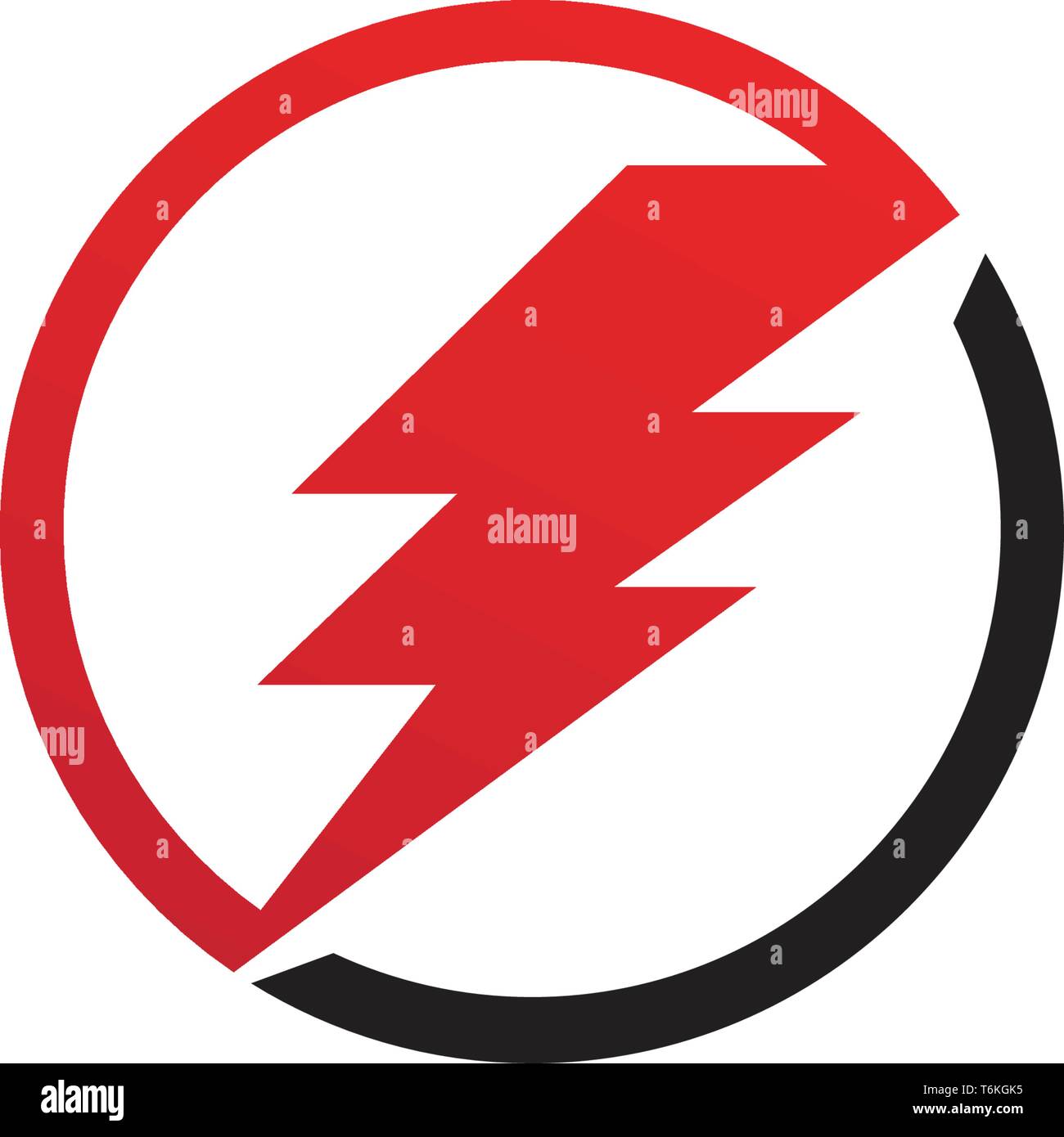 Flash thunderbolt Template vector icon illustration Stock Vector Image ...