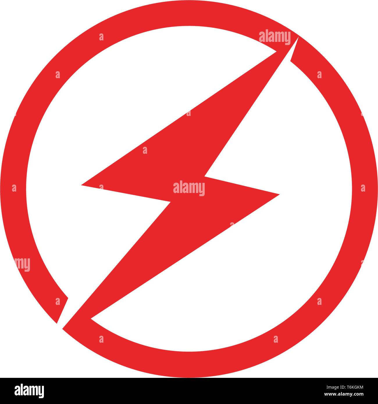 Flash thunderbolt Template vector icon illustration Stock Vector Image ...