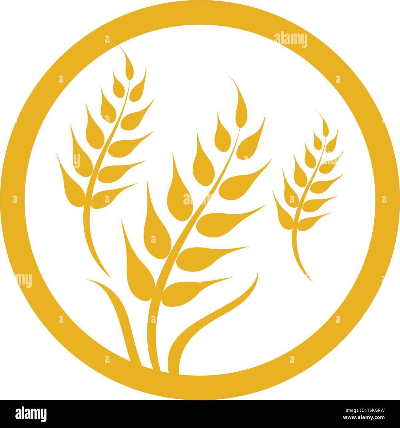 Agriculture wheat vector icon design Stock Vector Image & Art - Alamy