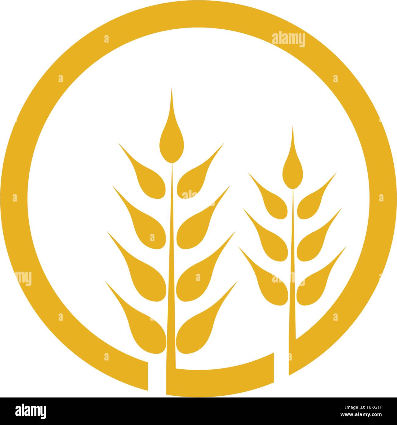 Agriculture wheat vector icon design Stock Vector Image & Art - Alamy