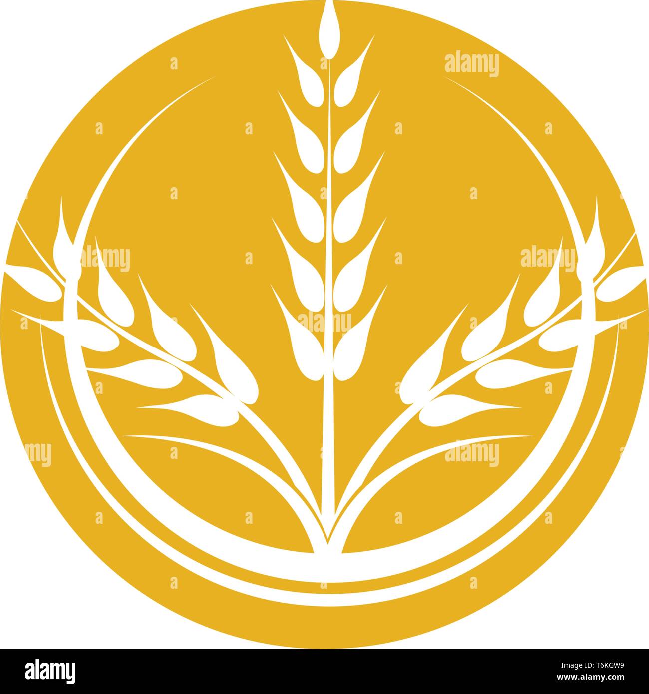 Agriculture wheat vector icon design Stock Vector Image & Art - Alamy