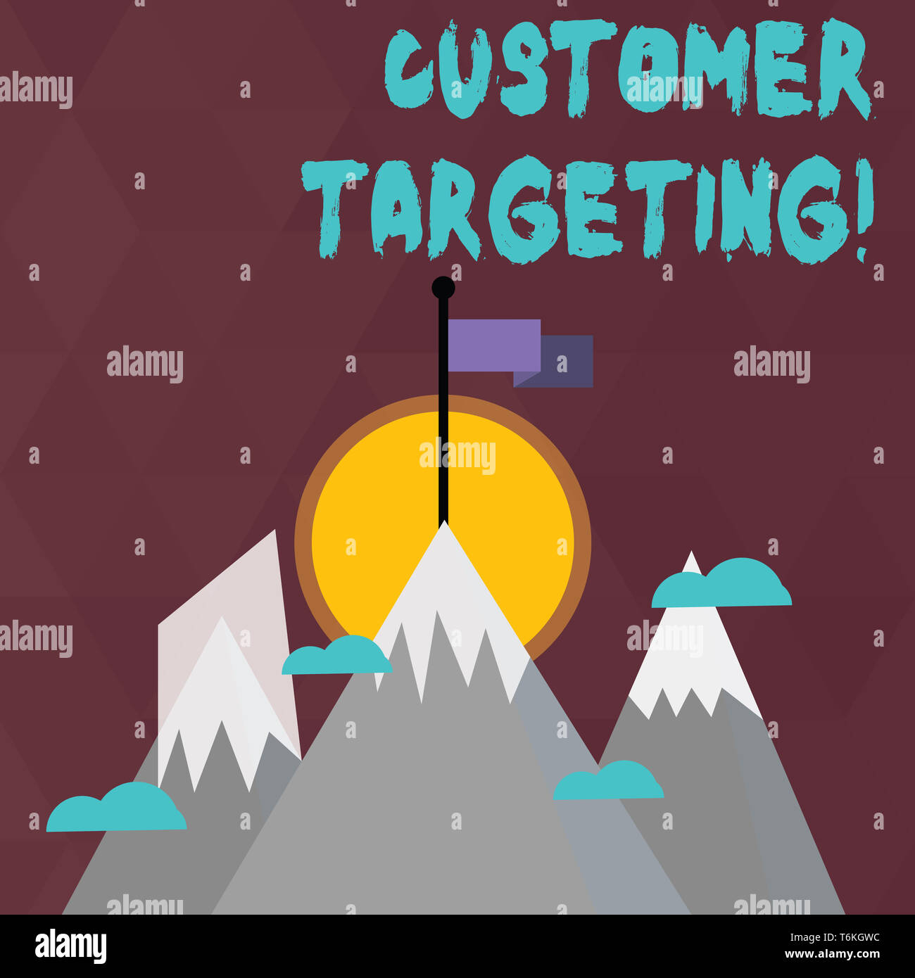 Conceptual Hand Writing Showing Customer Targeting Concept Meaning Business Process That