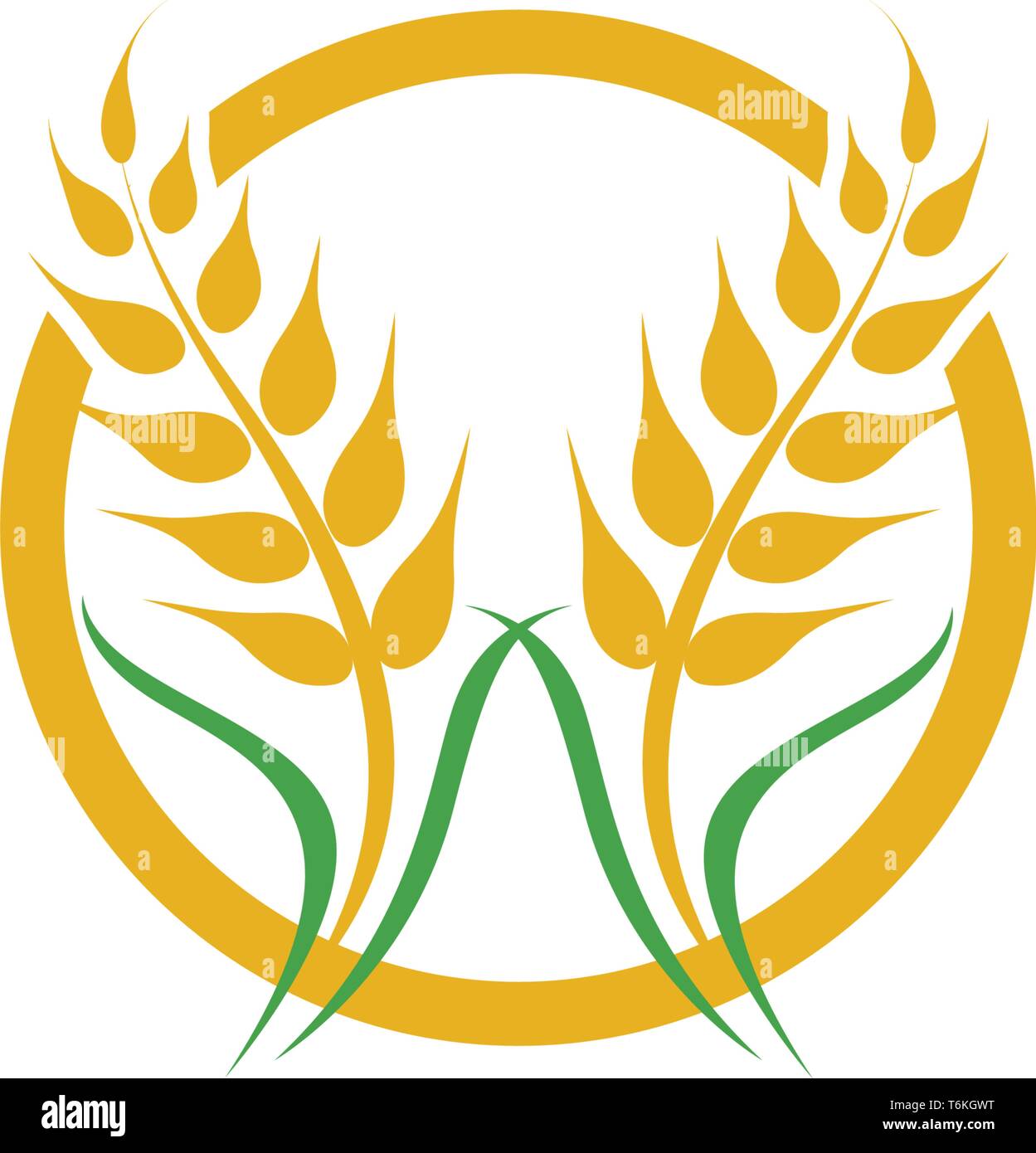 Agriculture wheat vector icon design Stock Vector Image & Art - Alamy