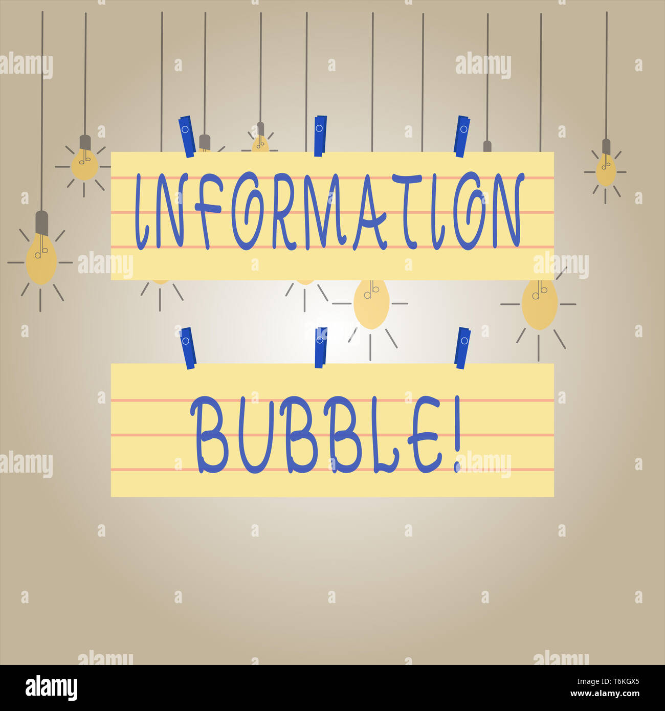 Writing note showing Information Bubble. Business concept for ...
