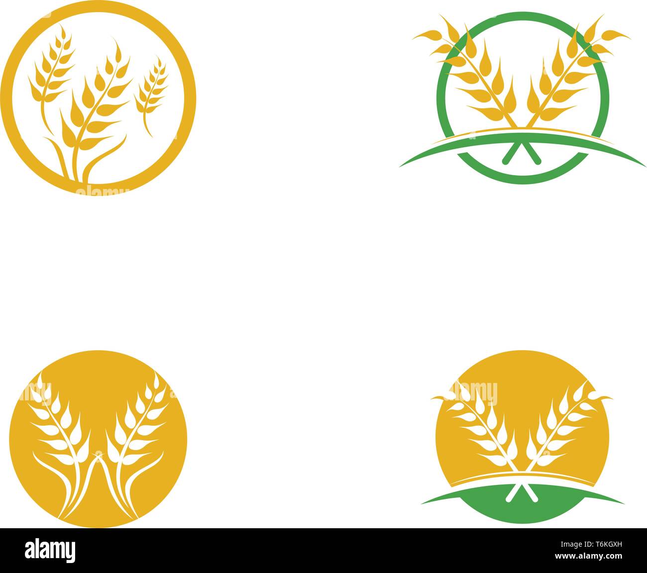 Agriculture wheat vector icon design Stock Vector Image & Art - Alamy