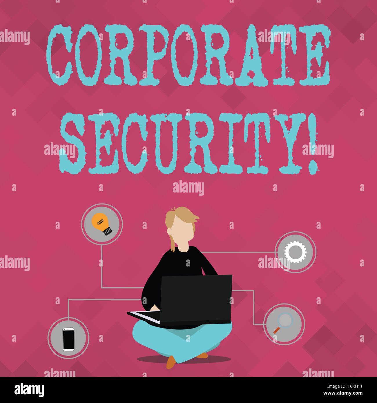 Writing Note Showing Corporate Security Business Concept For Practice