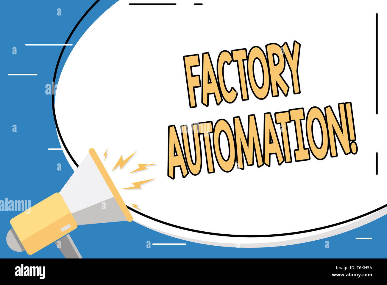 Conceptual hand writing showing Factory Automation. Concept meaning ...