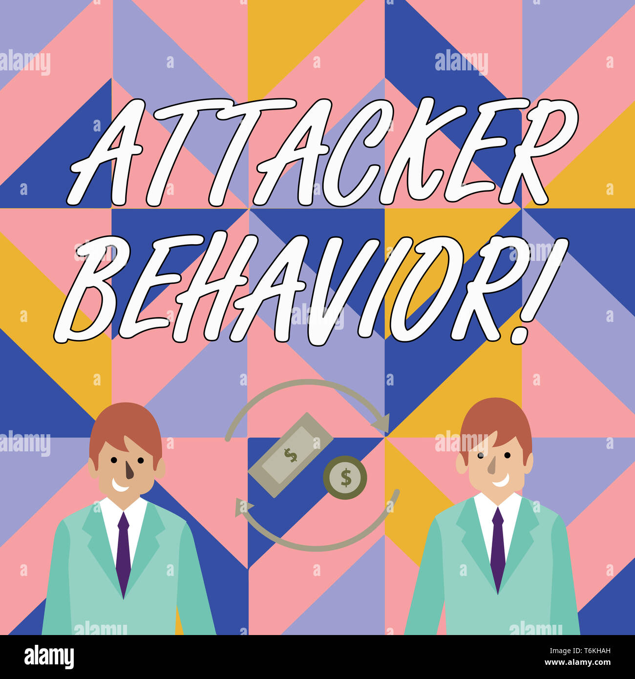 Writing Note Showing Attacker Behavior Business Concept For Analyze
