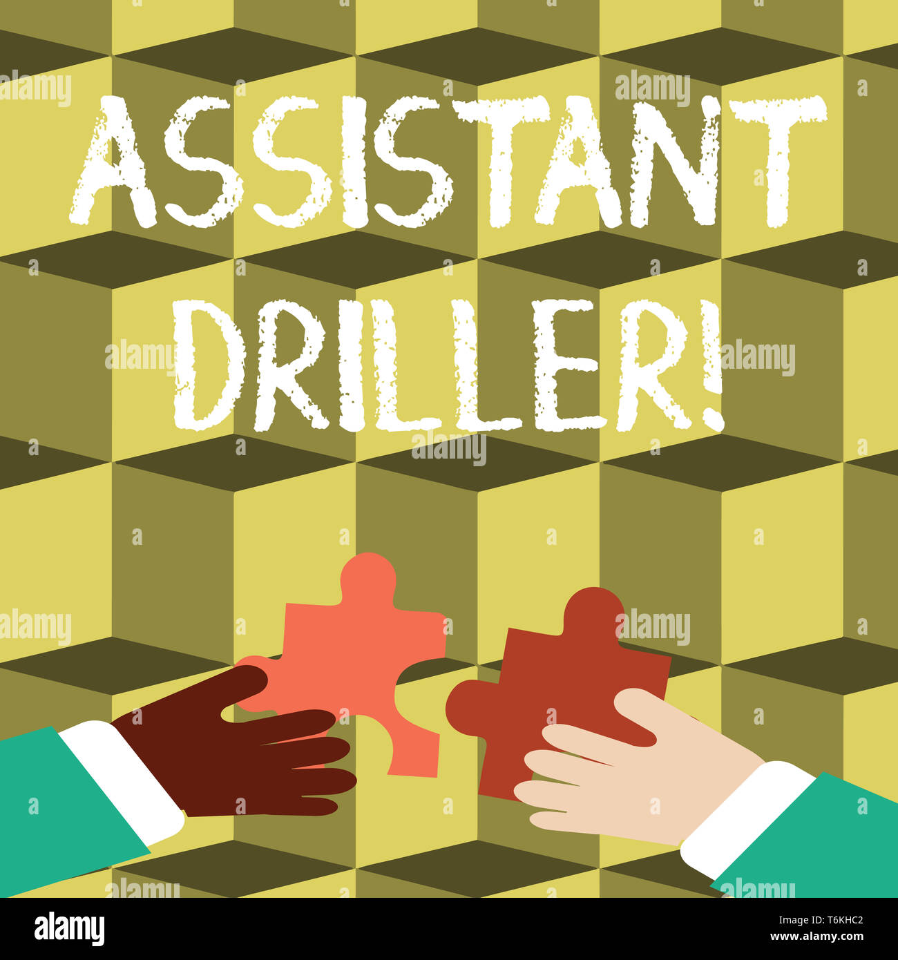 Writing note showing Assistant Driller. Business concept for to aid and ...