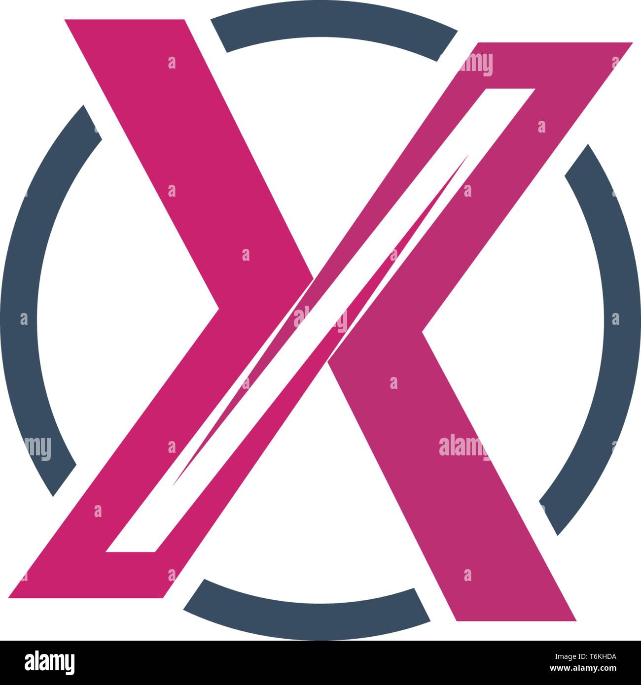X Letter Logo Template vector icon illustration design Stock Vector ...