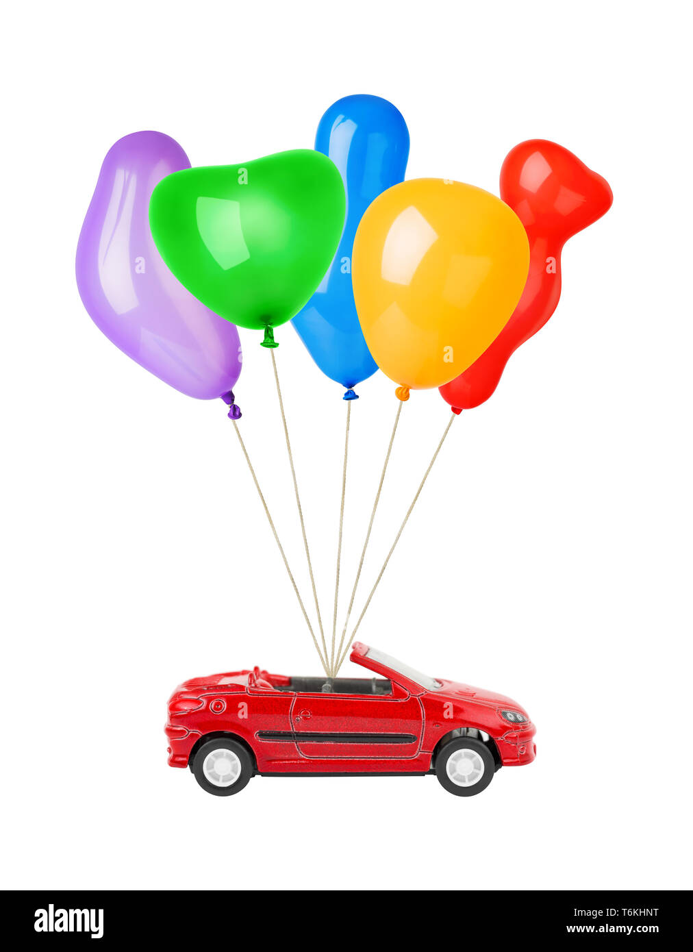 Toy balloon car Cut Out Stock Images & Pictures - Alamy