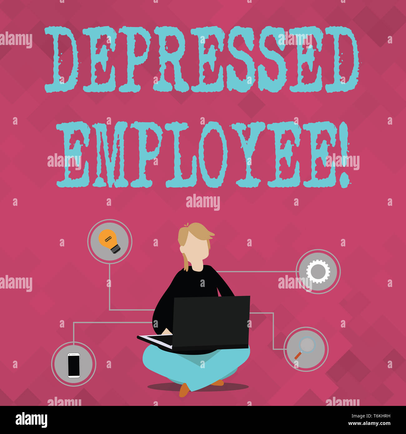 Woman crossed legs desperate hi-res stock photography and images - Alamy